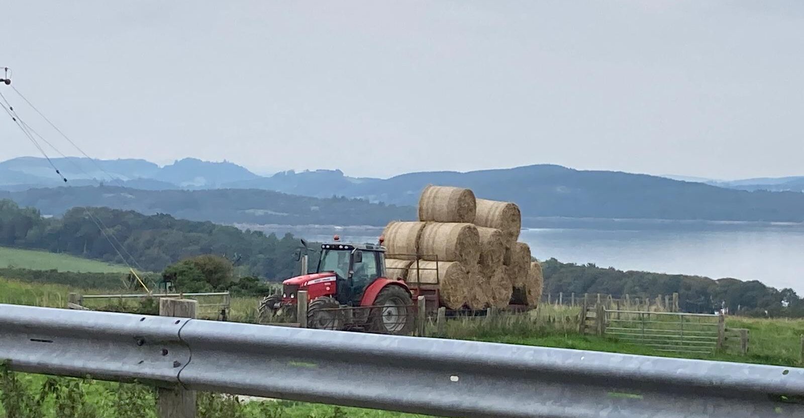 Baling the Straw at Airds of Balcary Farm - Destination Balcary